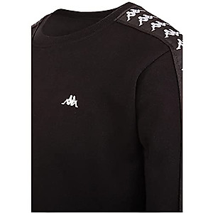 Kappa Lasse Sweatshirt 312008-19-4006, Mens, Caviar, L Black