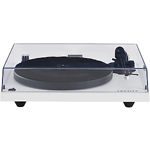 Crosley C6B-WH Belt-Drive Bluetooth Turntable Record Player with Adjustable Tone Arm, White