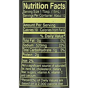 Yamasa Soy Sauce, Naturally Brewed Less Salt Low Sodium Preservative Free in Glass Dispenser, 5 fl oz (Pack of 1)