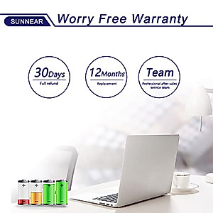 SUNNEAR DYNR01 38.2Wh Tablet Battery Replacement for Microsoft Surface Pro 4 1724 12.3'' Series Tablet Computer G3HTA027H 5087mAh 7.5V