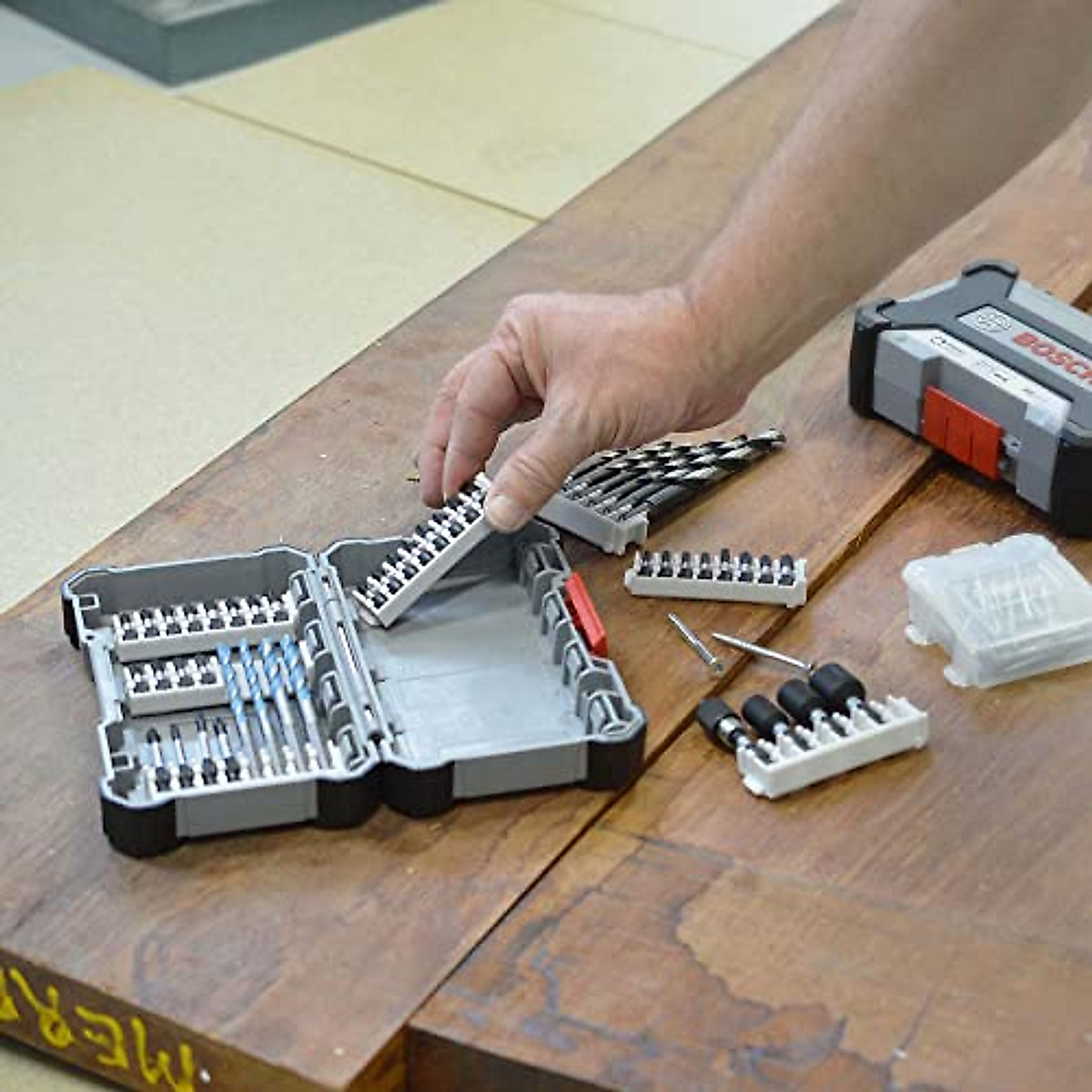 Bosch Professional 8-piece Impact Control HSS Twist Drill Bit Set (Pick and Click, HEX-9, Accessories for Impact Drivers)