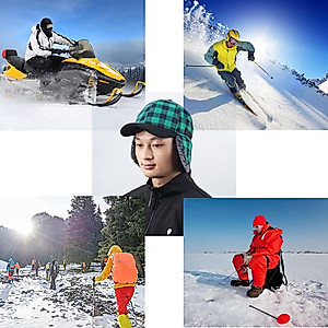 Winter Ear Flap Ushanka Fur Trapper Hat Winter Warm Cadet Baseball Cap for Men Women