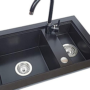 Kitchen Faucet Hole Cover Stainless Steel, Premium Sink Tap Hole Cover, Brushed Stainless Steel