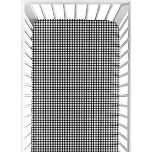 Polka Dot Ladybug Fitted Crib Sheet for Baby and Toddler Bedding Sets by Sweet Jojo Designs - Gingham Print