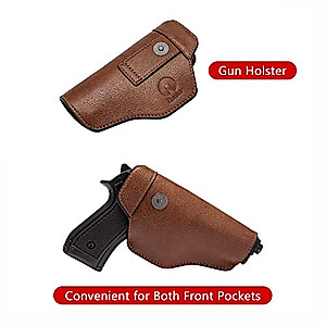 Concealed Carry Hobo Purse for Women Leather Crossbody Shoulder Bags Large Tote Bag with Detachable Holster