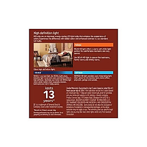 GE Relax 60-Watt EQ A15 Soft White Dimmable LED Light Bulb (2-Pack)