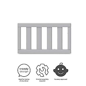 Little Seeds Haven Toddler Guard Rail, Dove Gray