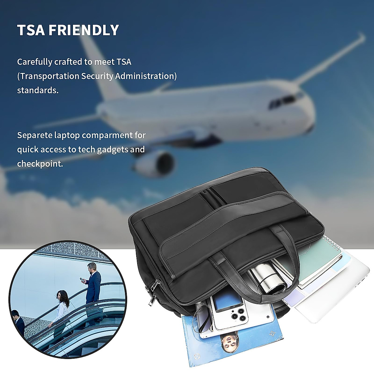 Men's Messenger Bag,Laptop Briefcase Crossbody Bags for Women Men Work Bag Business Bag Office Bag Computer Bag Satchel Fits 17.3 Inches Laptop