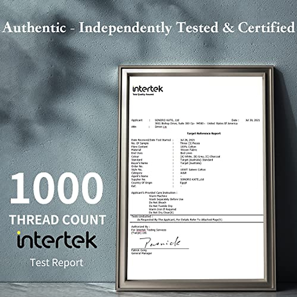 SONORO KATE Cotton Queen Size Sheets - 1000 Thread Count, Luxury 100% Egyptian Cotton Sheets Set, Cooling Bed Sheets, Deep Pocket up to 16" - 4 Piece (White, Queen)