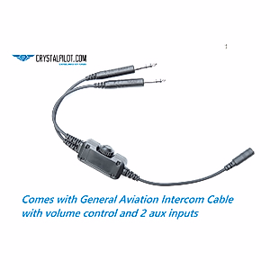 Crystal Mic Pro Lightning with TSOd Intricon Microphone. Compatible for Sony WH-1000XM3/4 ANR Headphones. Transforms Your Headphone into an ANR Aviation Headset