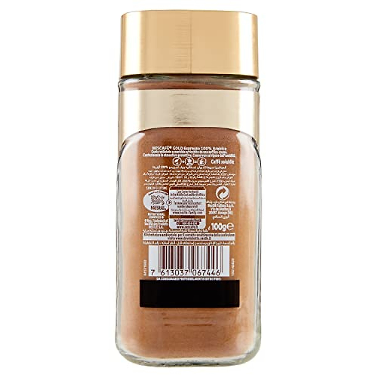 NESCAFE Gold Espresso 100% Arabica Aroma Intense Instant Coffee Beans Beverages for a Perfect Day Start Jar 100 gm