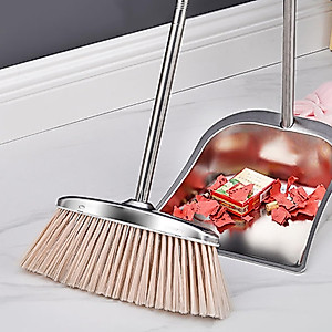 MAGICLULU Home Cleaning Supplies Household Supplies Home Cleaning Broom Kitchen Brooms for Sweeping Indoor Garbage Wiper Stable Broom Long Ladle Broom Cleaning Brooms Garbage Sweeping Tool