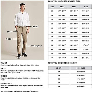 Dockers Men's Classic Fit Workday Khaki Smart 360 FLEX Pants, New British Khakhi (Stretch), 44W x 30L