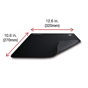 Mad Catz The Authentic G.L.I.D.E. 16 High Performance Gaming Mouse Pad Gaming Surface With Heat Bonded Edges And Non-Slip Rubber Base 10.6 x 12.6 in, Black