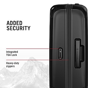 Victorinox Spectra 3.0 Frequent Flyer Plus Carry-On - Modern Hardside Carry-On Luggage - Rolling Suitcase with Spinner Wheels - Holds Travel Accessories - 45 Liters, Black