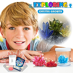 STEM Science Kits For Kids - 56 Science Lab Experiments For Teenagers Age 8-10-12-14 Volcano Crystal Growing Chemistry Projects,Educational Activities Toys Game For Boy & Girl Christmas Birthday Gifts