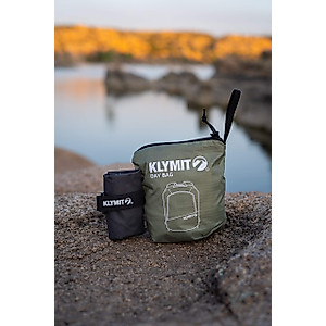 Klymit Day Pack, Lightweight Waterproof Day Hiking Backpack, Green, 20 L