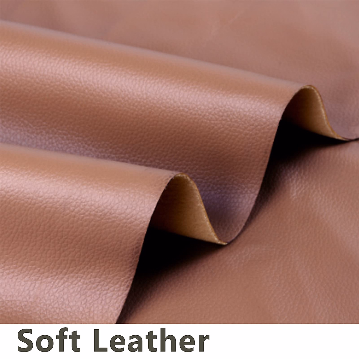 Leather Bench Cushion, Waterproof Non-Slip Sofa Settee Soft Chair Cushion, Long Rectangle Loveseat Seat Mattress for Outdoor/Indoor/Garden/Patio/Dining 48x14inch,Brown