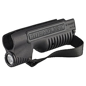 Streamlight 69602 TL-Racker 1000 Lumen Forend Light for Mossberg 590 Shockwave with Strap and CR123A Lithium Batteries, Black
