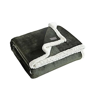 Eddie Bauer 50" X 60" Throw, Ultra Plush Fleece (Evergreen-Pine Plaid)