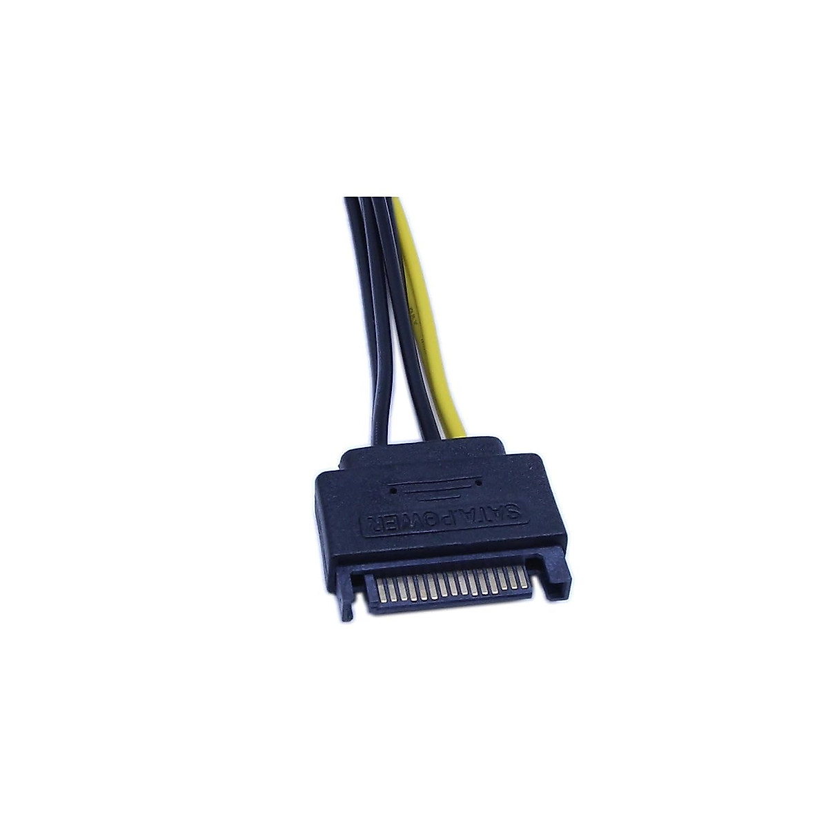 zdyCGTime 15-Pin SATA Male to 8 Pin (6+2 Pin) PCI-Express Female Video Card Power Adapter Cable(20CM/8inch)