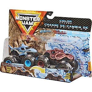 Monster Jam 1:64 2-Pack (Color Change) Megalodon vs. Octon8er