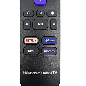 Ceybo 3226001276 Remote Control for Hisense Roku Smart TV with Netflix Disney+ Apple TV HBO Max Shortcuts