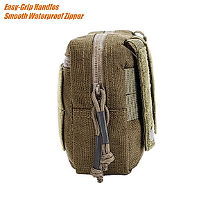 Dotacty Mini Modular Admin Pouch Tactical MOLLE Utility Gear Tool Pouch for Chest Rig Duty Vest Battle Belt Accessory Bag Addition for Pack RG