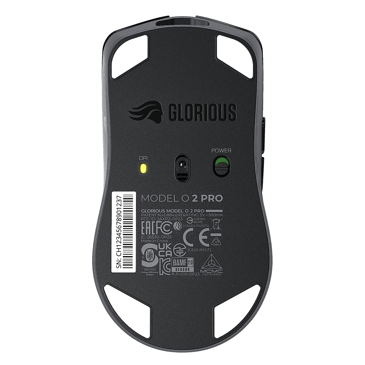 Glorious Gaming Model O 2 PRO Wireless Gaming Mouse - 2.4GHz wireless 1ms delay, 100M clicks, 57g Ultralight, Long Battery Life, 26K DPI BAMF 2.0 Sensor, Ambidextrous, 6 Buttons, PTFE Feet