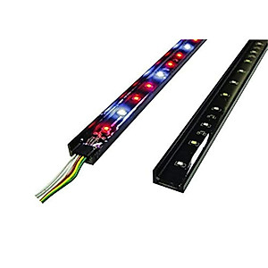 Rampage 49" LED Tailgate Light Bar | Superbrite LED 6 Function, Brake, Left/Right Turn Signals, Flasher/Running Lights, Reverse/Backup Lights, Black | 960137 | Universal Fit & Mounting