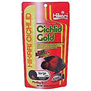 Hikari 2-Ounce Cichlid Gold Floating Pellets for Pets, Large