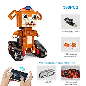AMLINK Building Blocks Robot Toy Dog for Kids 8-12, STEM Robot Educational Science Set Toys Gift for 8 9 10 11 12 13 14 Year Old Boys and Girls (Dog)
