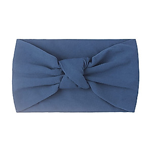 Whteian Baby Girls Headbands Newborn Infant Toddler Hairbands Turban Knotted Bows Children Hair Accessories (23 - Color)