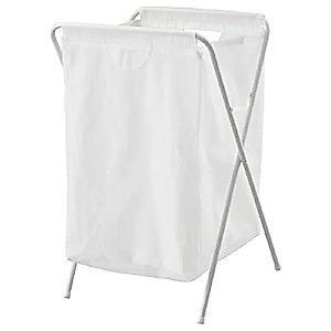 I-K-E-A JALL Laundry Bag with Stand, White 18 Gallon