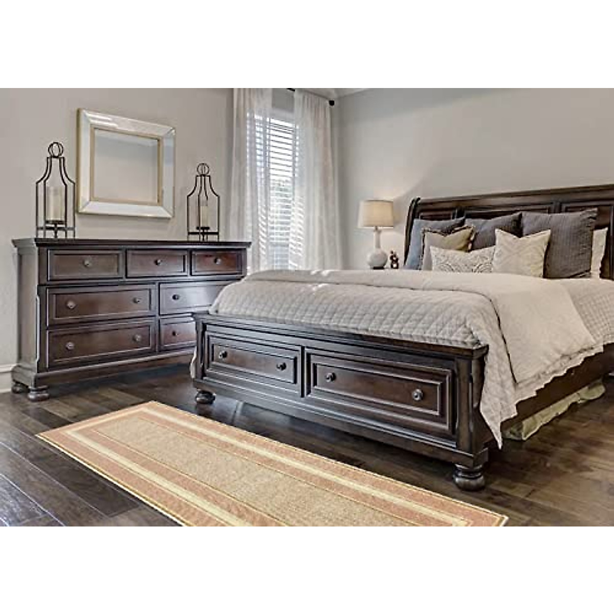 Gloria Non Slip Rubber Back Kitchen Rug Kitchen Runner Kitchen Mat Carpet for Kitchen Anti Slip Stair Treads (Emy-Rsg, Runner (23"x84"))