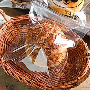 3 x 4-inch Clear Cellophane Bags by BaShiDer, 100Pcs Clear Plastic Bags for Cookie, Candy, Jewelry, Crafts