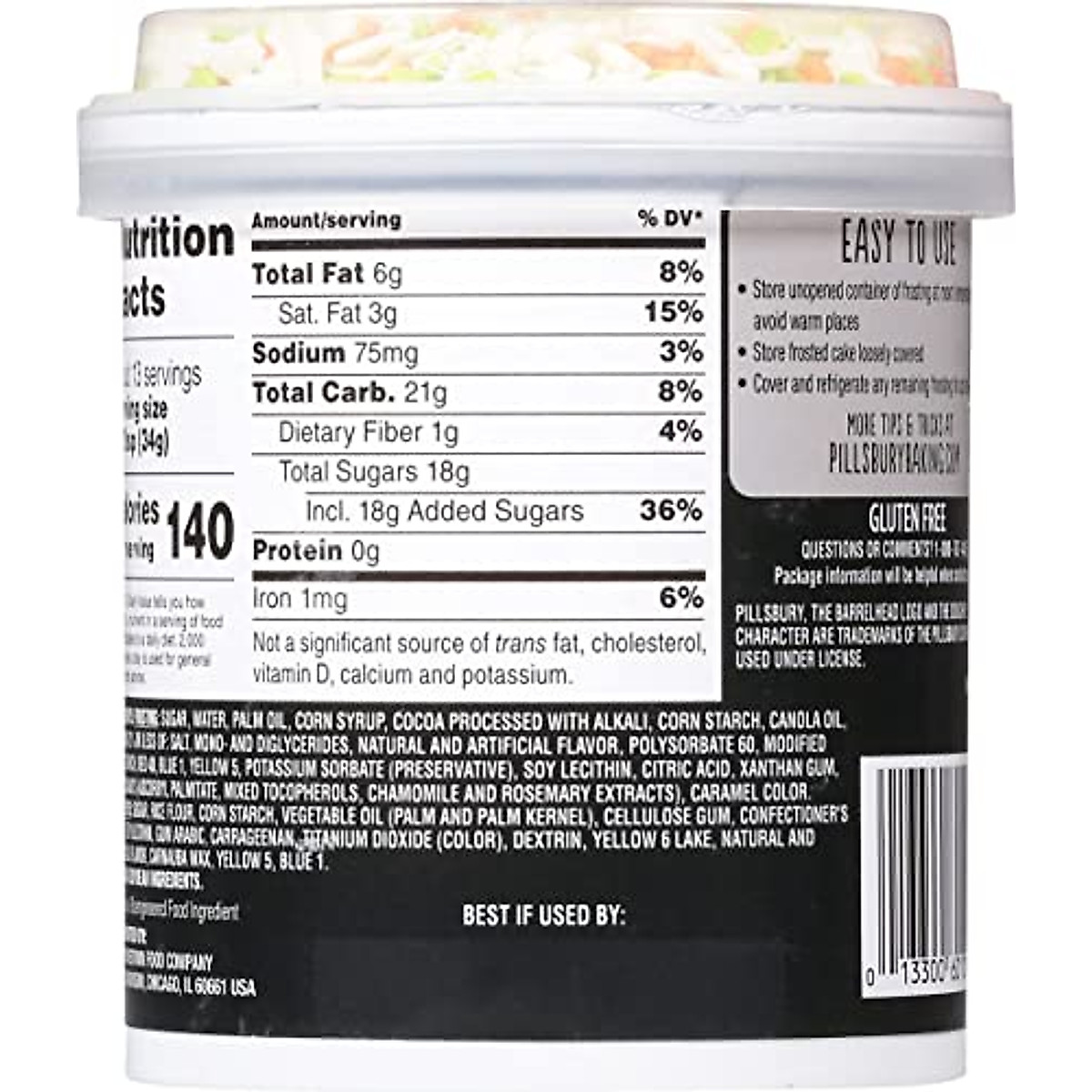 Pillsbury Funfetti Halloween Bundle, 2 Cake Mixes with Candy Bits, 1 of each Frosting with Sprinkles, Black Chocolate and Orange Vanilla (Pack of 4) with By The Cup Spreader