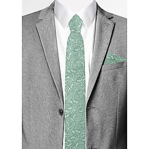 Jacob Alexander Men's Slim Width 2.75" Floral Neck Tie