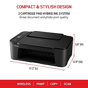 Canon PIXMA TS3520 Compact Wireless All-in-One Printer, Black
