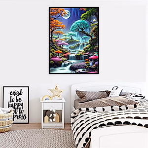 MjhRcll Paint by Number,Paint by Number for Adults and Beginner,DIY Acrylic Painting Kits on Canvas Paint by Number Landscape Oil Painting for Home Wall Decor16X20Inch