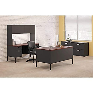 HON Metro Classic Series 72 by 36 by 29-1/2-Inch Double Pedestal Desk, Mahogany