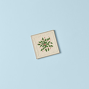 Lenox Hosting The Holidays Trivet, 0.90 LB, Red & Green