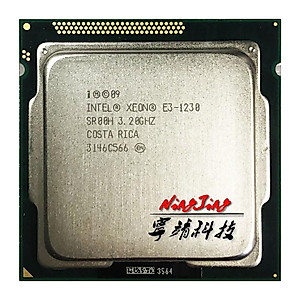 SAAKO Xeon E3-1230 3.2 GHz Quad-Core Eight-Thread CPU Processor 8M 80W LGA 1155 Making Computers Process Data Faster