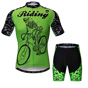 JPOJPO Cycling Jersey for Men Pro Team Bicycle Clothing MTB Bike Jerseys Shorts Set