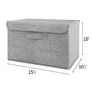 GRANNY SAYS Bundle of 3-Pack Wardrobe Storage Bins & 2-Pack Closet Storage Bins