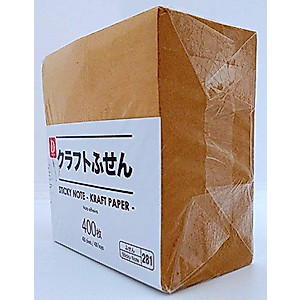Daiso Sticky note kraft paper 400 sheets