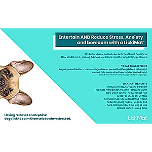 Lickimat Classic Dog Slow Feeders, Lick Mat, Boredom Anxiety Reduction; Perfect for Food, Treats, Yogurt, Peanut Butter. Fun Alternative to Slow Feed Dog Bowl! (Green & Turquoise, Soother & Buddy)