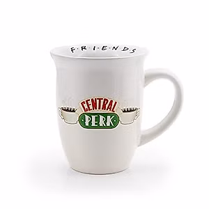 Silver Buffalo Friends Central Perk Logo Wide Rim Ceramic Mug, 16 Ounces