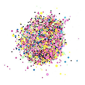 Crafts Sequins, Cosmetic Festival Chunky Glitters DIY Craft Circle Chunky Glitter for Wedding Festival for Household for Nail Salon