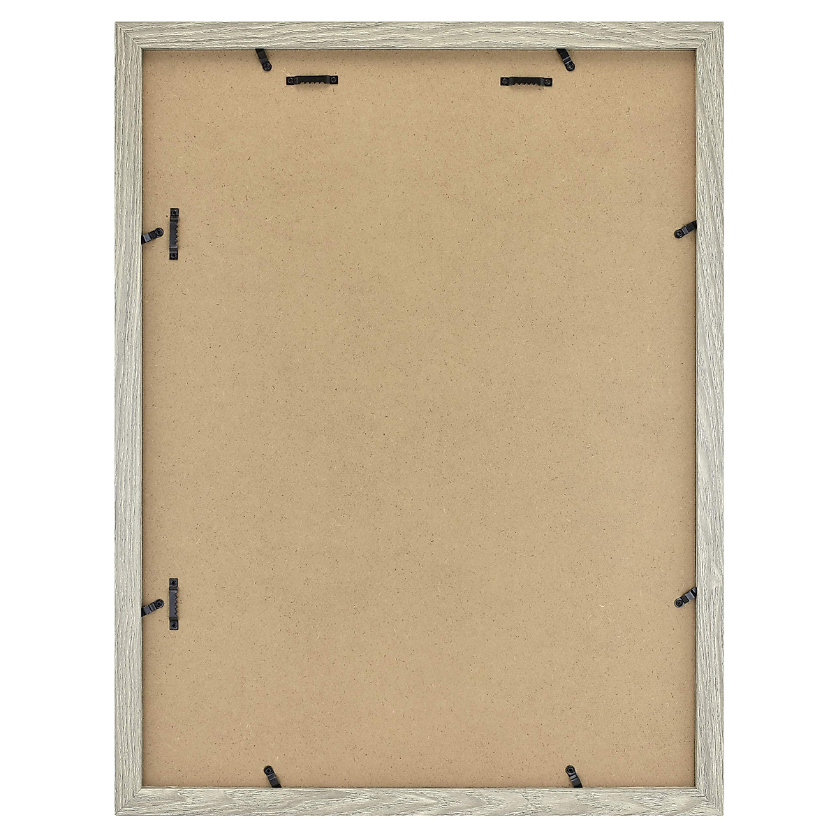 MCS Studio Gallery 18x24 Poster Frame White Woodgrain, Vertical & Horizontal Wall Hanging Large Picture Frame for Photos, Posters & Art Prints (2-Pack)